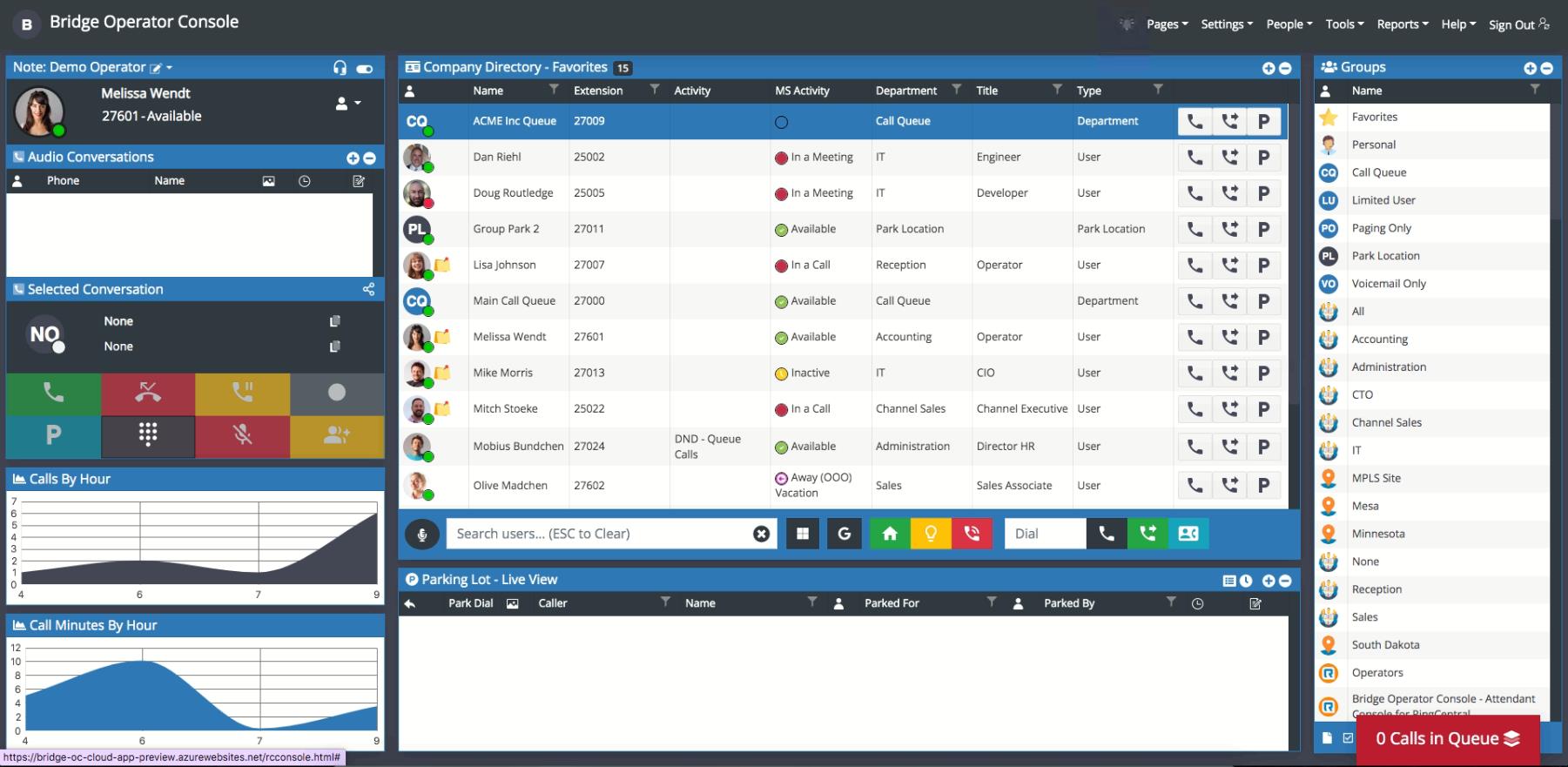 Bridge Operator Console - for RingCentral